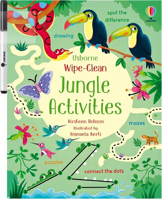 WIPEーCLEAN JUNGLE ACTIVITIES WipeーClean Activities Kirsteen Robson Manuela Berti USBORNE BOOKS2024 Paperback English ISB...