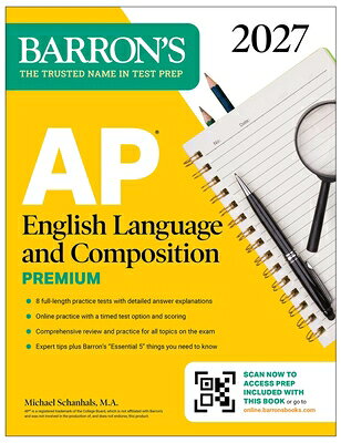 AP ENGLISH LANGUAGE & COMPOSIT Barron's AP Prep Michael Schanhals BARRONS EDUCATION SERIES2026 Paperback English ISBN：97...