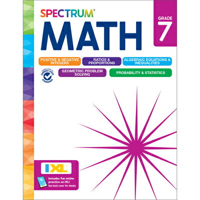 SPECTRUM MATH WORKBK GRD 7 4/E Spectrum Spectrum Carson Dellosa Education Elise Craver SPECTRUM2024 Paperback English IS...