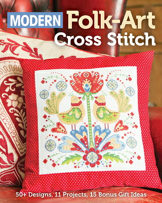 MODERN FOLKーART CROSS STITCH Immediate Media C & T PUB2021 Paperback English ISBN：9781644031513 洋書 Art & Entertainment（芸...