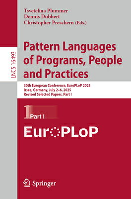 PATTERN LANGUAGES OF PROGRAMS Lecture Notes in Computer Science Tsvetelina Plummer Dennis Dubbert Christopher Preschern ...