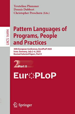 PATTERN LANGUAGES OF PROGRAMS Lecture Notes in Computer Science Tsvetelina Plummer Dennis Dubbert Christopher Preschern ...