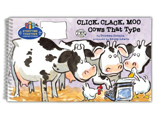 CLICK CLACK MOO Click Clack Book Doreen Cronin Betsy Lewin LITTLE SIMON2022 Spiral English ISBN：9781665921589 洋書 Books f...