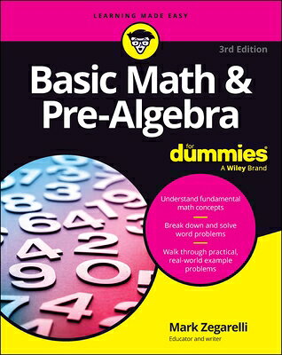 BASIC MATH & PREーALG FOR DUMMI Mark Zegarelli FOR DUMMIES2026 Paperback English ISBN：9781394421640 洋書 Computers & Scienc...