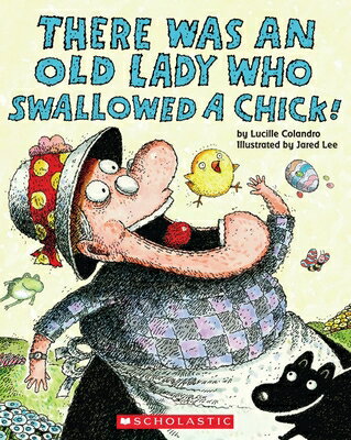 THERE WAS AN OLD LADY WHO SWAL Lucille Colandro Jared Lee CARTWHEEL BOOKS2010 Paperback English ISBN：9780545161817 洋書 Bo...