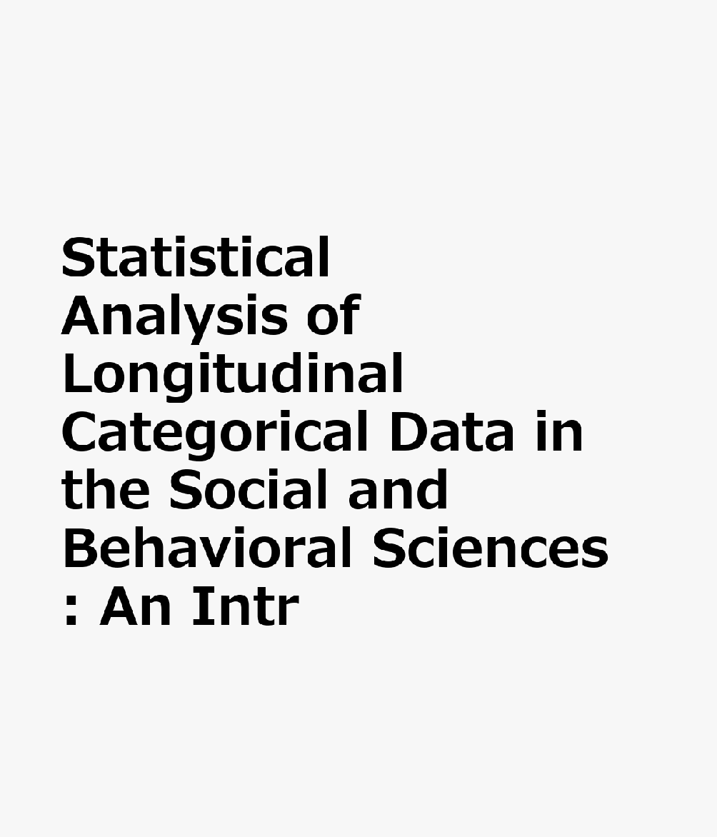 STATISTICAL ANALYSIS OF LONGIT Alexander Von Eye Keith E. Niedermeier LAWRENCE ERLBAUM ASSOC INC1999 Hardcover English I...
