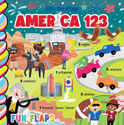 AMER 123 Fun Flaps Carrie Hager Wilson Judy TAFFY TALES INC2026 Board　Books English ISBN：9781998211920 洋書 Books for kids...