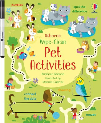 WIPEーCLEAN PET ACTIVITIES WipeーClean Activities Kirsteen Robson Manola Caprini USBORNE BOOKS2024 Paperback English ISBN：...