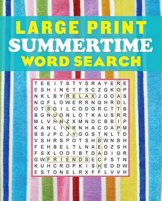 LP SUMMERTIME WORD SEARCH Large Print Puzzle Books Editors of Thunder Bay Press THUNDER BAY PR2023 Paperback English ISB...