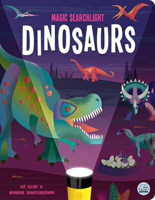 MAGIC SEARCHLIGHT ー DINOSAURS Seek and Find ー Magic Searchlight Books Kit Elliot Amanda Shufflebotham GEMINI CHILDRENS20...