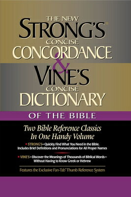 STRONGS CONCISE CONCORDANCE & James Strong W. E. Vine THOMAS NELSON PUB1999 Hardcover English ISBN：9780785242550 洋書 Soci...