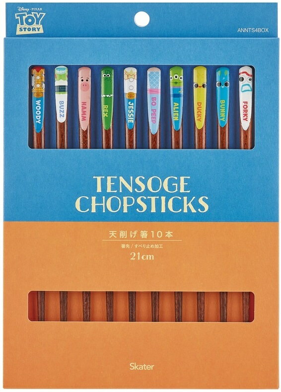スケーター 玩具【グッズ】【キャラクターグッズ】おはし 箸 ギフト セット お土産 インテリア 雑貨 キャラ グッズ インバウンド トイストーリー　テンソゲ ハシ ジュッポンセット ANNTS4BOX ANNTS4BOX JAN：49733...