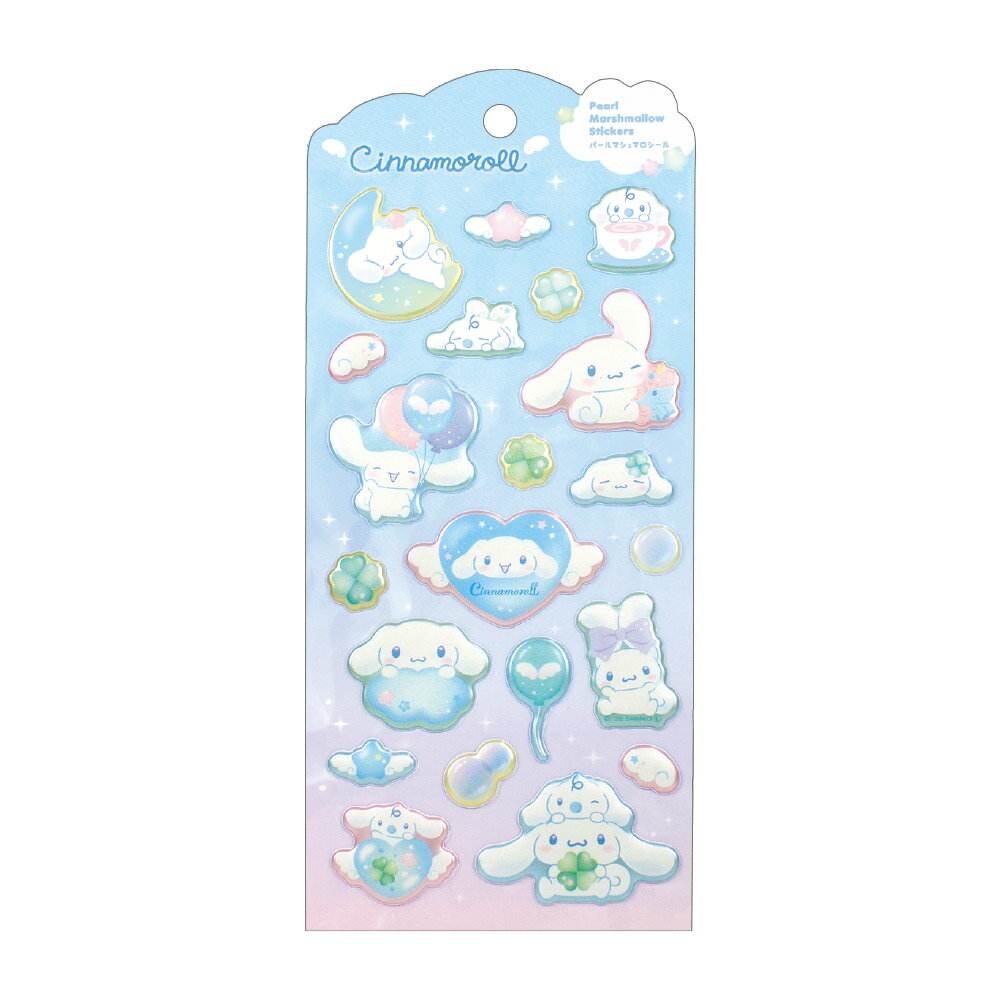 ティーズファクトリー 玩具【グッズ】【キャラクターグッズ】シール　サンリオ　ぷっくり　パール　キラキラ　マシュマロ S/Rパールマシュマロシール MW 発売日：2026年06月頃 JAN：4548626282647 ゲーム おもちゃ ホビー...
