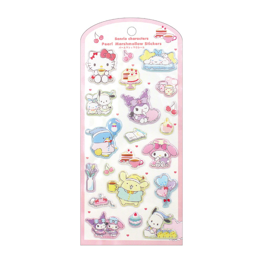 ティーズファクトリー 玩具【グッズ】【キャラクターグッズ】シール　サンリオ　ぷっくり　パール　キラキラ　マシュマロ S/Rパールマシュマロシール FP 発売日：2026年06月頃 JAN：4548626282661 ゲーム おもちゃ ホビー...