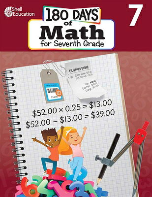 180 DAYS(TM) MATH FOR 7TH GRD 180 Days of Practice Darlene Misconish Tyler SHELL EDUC PUB2024 Paperback English ISBN：979...