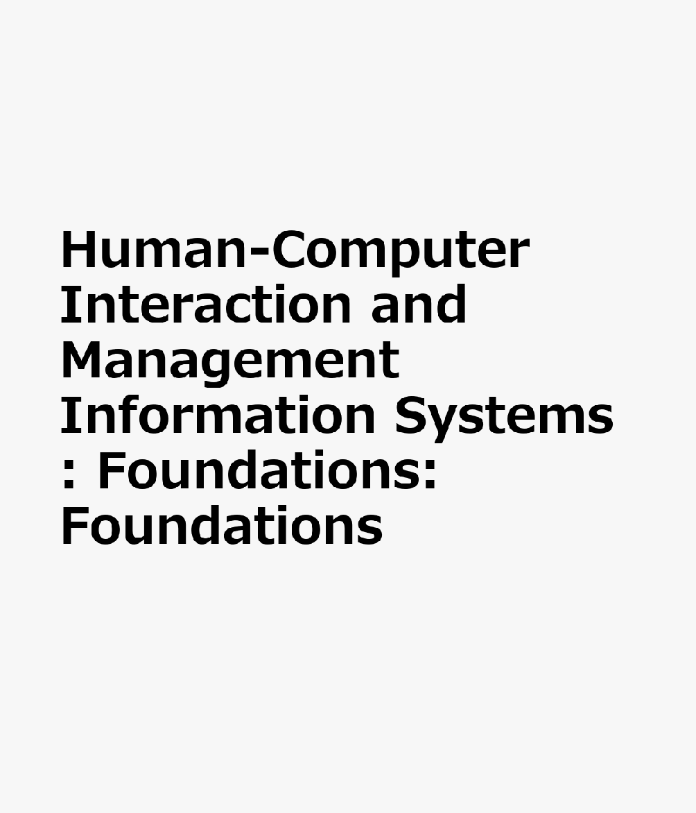 HUMANーCOMPUTER INTERACTION & M Ping Zhang Dennis F. Galletta ROUTLEDGE2016 Paperback English ISBN：9781138692824 洋書 Compu...