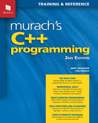 MURACHS C++ PROGRAMMING (2ND E Joel Murach Mary Delamater MIKE MURACH & ASSOC INC2022 Paperback Revised English ISBN：978...