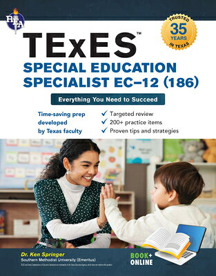 TEXES SPECIAL EDUCATION SPECIA Texes Teacher Certification Test Prep Ken Springer RES & EDUCATION ASSN2026 Paperback Eng...