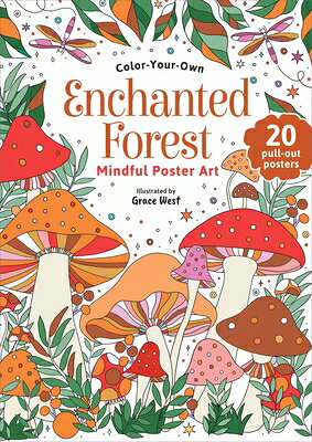 COLOR BKーENCHANTED FOREST Mindful Poster Art Grace West LAKE PR2026 Paperback English ISBN：9780655243144 洋書 Family life ...
