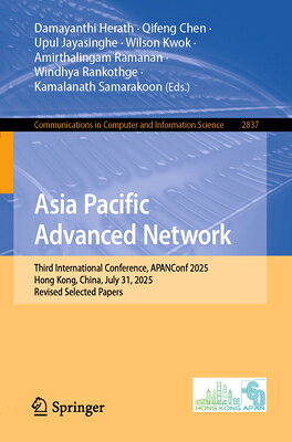 ASIA PACIFIC ADVD NETWORK Communications in Computer and Information Science Damayanthi Herath Qifeng Chen Upul Jayasing...