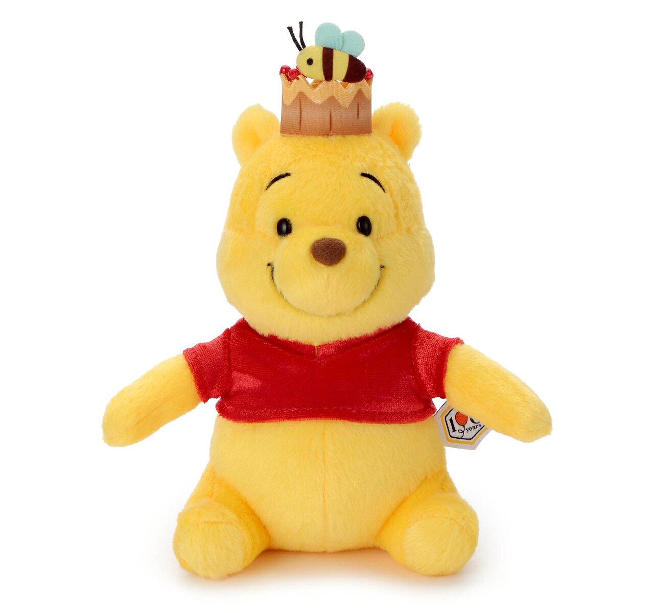 タカラトミーアーツ 玩具【グッズ】【キャラクターグッズ】ディズニー プーさん 100周年 王冠 プー ぬいぐるみ キャラクター 記念 クマノプーサン　ディズニーキャラクター・プーサン100シュウネン・アカシャツフレンズ・ヌイグルミS・プー（...