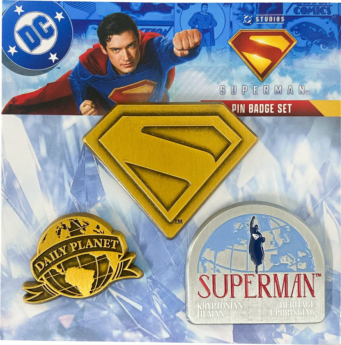 インロック 玩具【グッズ】【キャラクターグッズ】スーパーマン スーパーマン／ピンバッジセット JAN：4589489793352 ゲーム おもちゃ ホビー・コレクション 缶バッジ グッズ