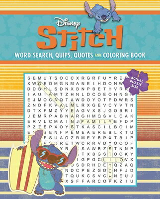 DISNEY STITCH WORD SEARCH QUIP Coloring Book & Word Search Editors of Thunder Bay Press THUNDER BAY PR2026 Paperback Eng...