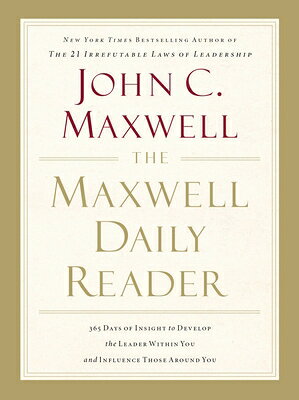 MAXWELL DAILY READER John C. Maxwell HARPERCOLLINS LEADERSHIP2011 Paperback English ISBN：9781400203390 洋書 Social Science...