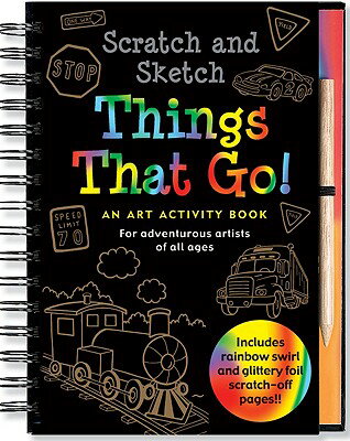 SCRATCH & SKETCH THINGS THAT G Inc Peter Pauper Press PETER PAUPER2010 Spiral English ISBN：9781441303394 洋書 Books for ki...