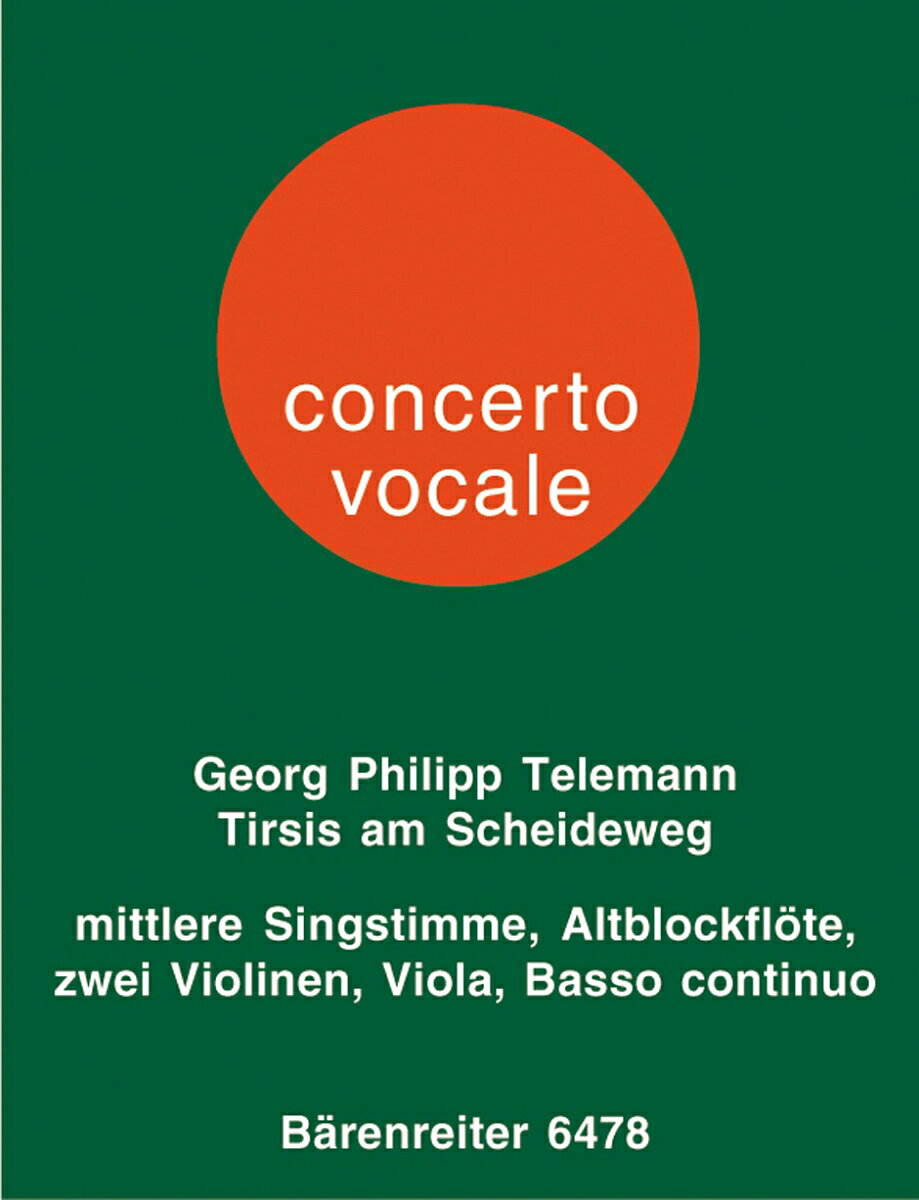 テレマン, Georg Philipp ベーレンライター社発行年月：1970年01月01日 予約締切日：1969年12月31日 ISBN：2600001263428 本 楽譜 声楽 声楽