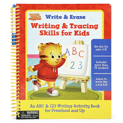 DANIEL TIGER WRITE & ERASE WRI Cottage Door Rose Nestling Daniel Tiger Licensed Art COTTAGE DOOR PR2022 Spiral English I...