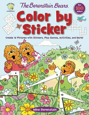B BEARS COLOR BY STICKER Berenstain Bears/Living Lights: A Faith Story Mike Berenstain ZONDERVAN2023 Paperback English I...