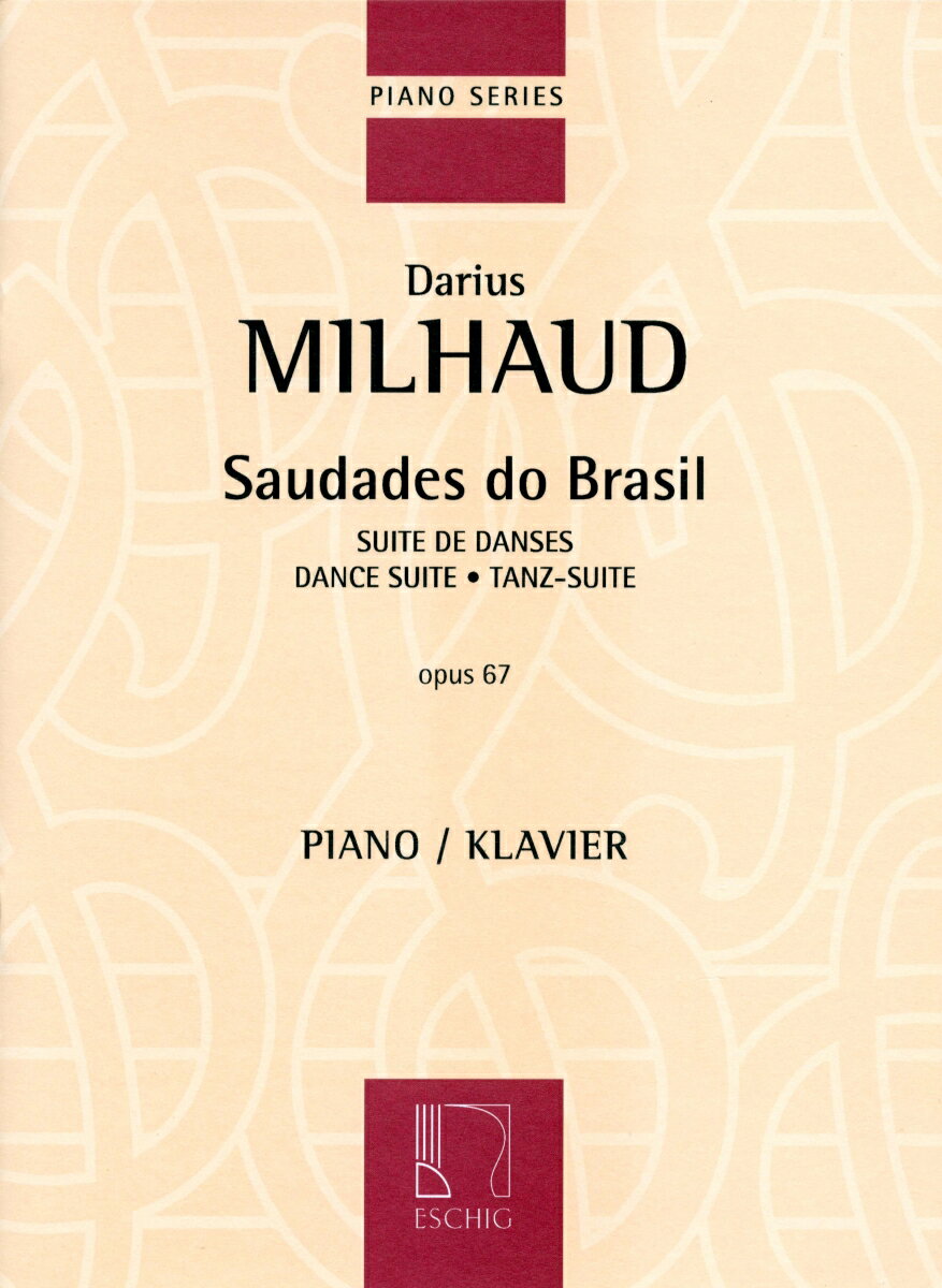ミヨー, Darius マックス・エシーク社発行年月：1970年01月01日 予約締切日：1969年12月31日 ISBN：2600000433556 本 楽譜 ピアノ その他 楽譜 その他 その他
