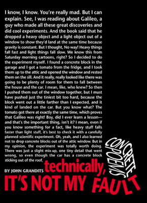 TECHNICALLY ITS NOT MY FAULT John Grandits CLARION BOOKS2004 Paperback English ISBN：9780618503612 洋書 Books for kids（児童書）...