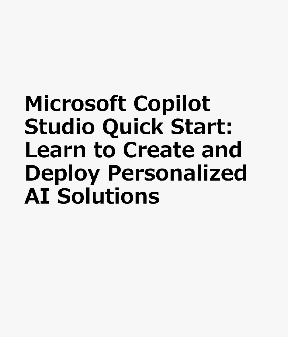 MS COPILOT STUDIO QUICK START Tech Today Jared Matfess WILEY2025 Paperback English ISBN：9781394333707 洋書 Computers & Sci...