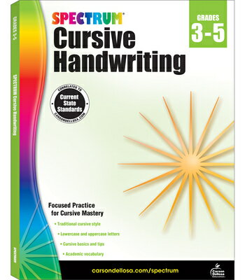 SPECTRUM CURSIVE HANDWRITING G Spectrum Spectrum SPECTRUM2015 Paperback English ISBN：9781483813813 洋書 Books for kids（児童書...