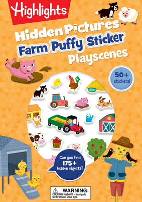 FARM HIDDEN PICT PUFFY STICKER Highlights Puffy Sticker Playscenes Highlights HIGHLIGHTS PR2025 Paperback English ISBN：9...