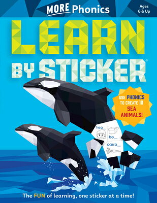LEARN BY STICKER MORE PHONICS Learn by Sticker Workman Publishing WORKMAN PR2024 Paperback English ISBN：9781523523948 洋書...