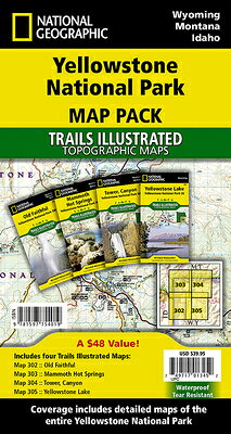 MAPーYELLOWSTONE NATL PARK MAP National Geographic Trails Illustrated Map National Geographic Maps NATL GEOGRAPHIC MAPS20...