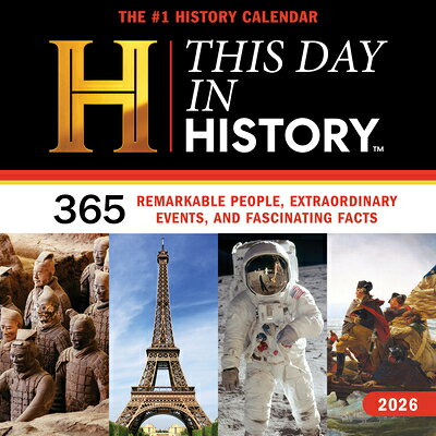 2026 HIST CHANNEL THIS DAY IN Moments in History(tm) Calendars History Channel SOURCEBOOKS PLUS2025 Wall English ISBN：97...