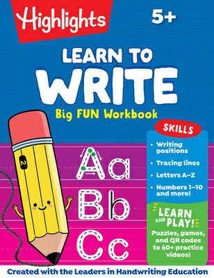 LEARN TO WRITE BIG FUN WORKBK Highlights HIGHLIGHTS PR2026 Paperback English ISBN：9781639624065 洋書 Books for kids（児童書） J...