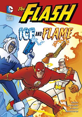 FLASH ICE & FLAME DC Super Heroes (Quality) Dan Schoening Erik Doescher Mike DeCarlo STONE ARCH BOOKS2011 Paperback Engl...