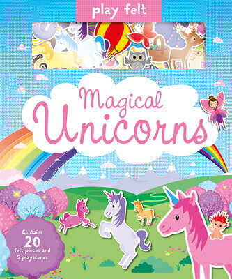 PLAY FELT MAGICAL UNICORNS Soft Felt Play Books Joshua George Lauren Ellis IMAGINE THAT2020 Hardcover English ISBN：97817...