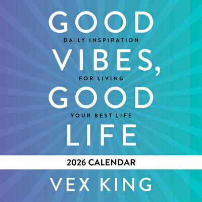 GOOD VIBES GOOD LIFE CAL 2026 Vex King HAY HOUSE2025 Other English ISBN：9781837824267 洋書 Business & SelfーCulture（ビジネス） S...