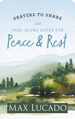 100 PASSーALONG NOTES FOR PEACE Prayers to Share Max Lucado DAYSPRING2022 Paperback English ISBN：9781648704277 洋書 Social ...