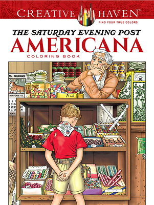 CREATIVE HAVEN THE SATURDAY EV Adult Coloring Books: USA Marty Noble DOVER PUBN INC2017 Paperback English ISBN：978048681...