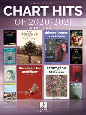 CHART HITS OF 2020ー2021 16 TOP Hal Leonard Corp HAL LEONARD PUB CO2021 Paperback English ISBN：9781705134368 洋書 Art & Ent...