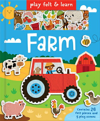PLAY FELT FARM Play Felt & Learn Alice Barker Lexi Claus TWO WINDMILLS2026 Board　Books English ISBN：9781835554630 洋書 Boo...