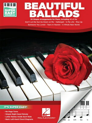 BEAUTIFUL BALLADS ー SUPER EASY ー HAL LEONARD PUB CO2022 Paperback English ISBN：9781705154649 洋書 Art & Entertainment（芸術＆エ...