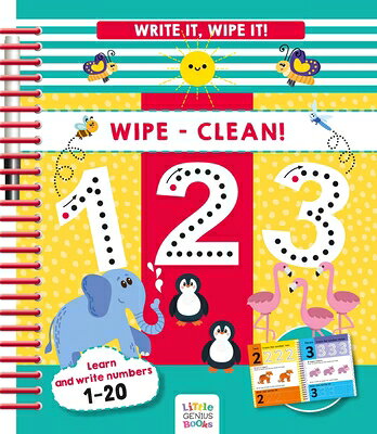 WRITE IT WIPE IT WIPEーCLEAN 12 Little Genius Books LITTLE GENIUS BOOKS2022 Spiral English ISBN：9781953344687 洋書 Books fo...